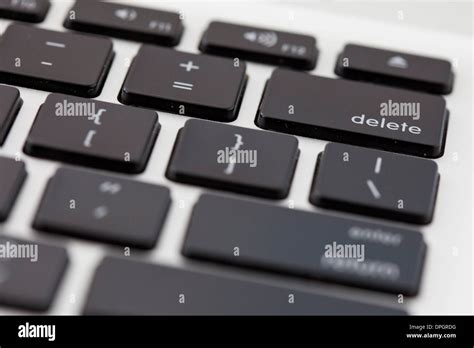 Computer Keyboard Focus On Delete Key Stock Photo Alamy