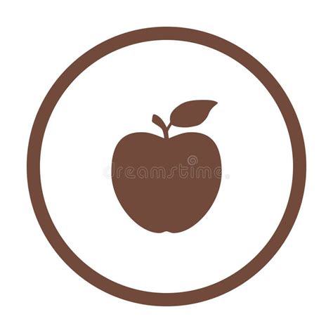 Apple And Circle Stock Vector Illustration Of Round 174656903