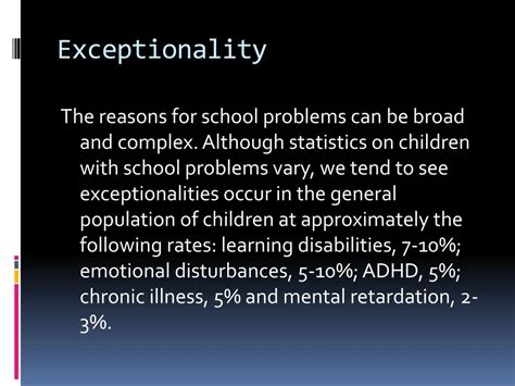 Ppt Exceptionality In Education Powerpoint Presentation Free