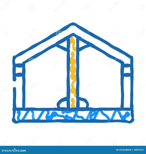 Building Metallic Framework Icon Doodle Illustration Stock Vector Illustration Of List