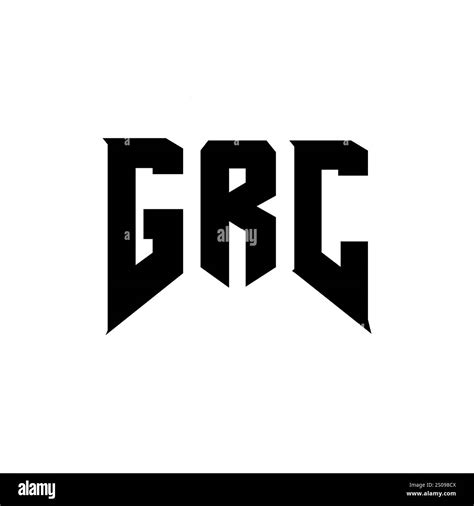 Grc Letter Logo Design For Technology Company Grc Logo Design Black