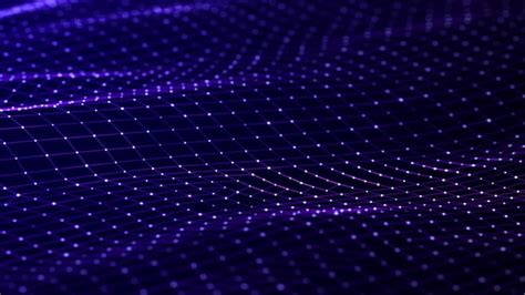 ドットと線が宇宙を移動する抽象的な波の背景技術イラスト未来的な現代の動的波3dレンダリング プレミアム写真