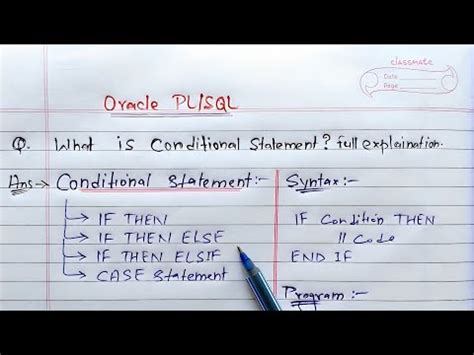Learn PLSQL Conditional Statement Learn Coding Mind Luster