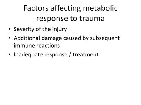 Metabolic Response Topptx