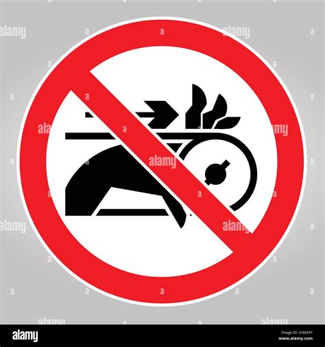 This Image Illustrates A Warning Sign Indicating The Prohibition Of