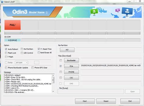 How To Fix NAND Write Start FAIL In Odin