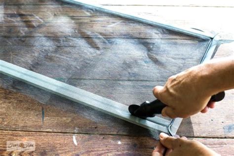 DIY Window Screen Repair Easy And Inexpensive Funky Junk Interiors DIY Window Screen Repair Easy And Inexpensive Funky Junk Interiors