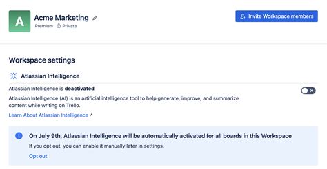 Activate Atlassian Intelligence For Your Trello Workspace Or Enterprise