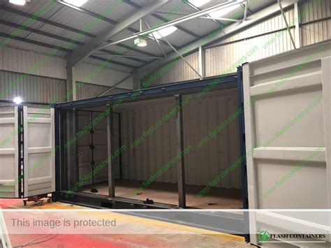 Used 20ft Open Side Full Side Access Container Flash Containers