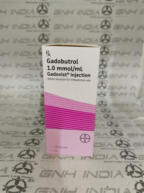 BUY Gadovist Gadobutrol Mmol ML Ml By Bayer Zydus Cadila At The Best Price Available