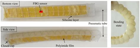 A Pneumatic Soft Actuator Employing A Fbg Curvature Sensor To Measure Download Scientific