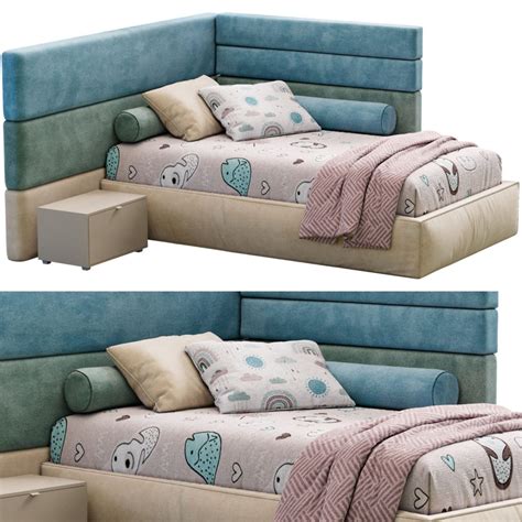 Bed Boiserie Set By Tvils - 3D Model for Corona