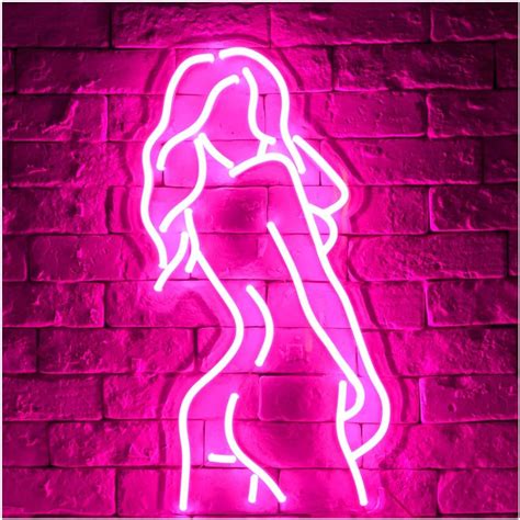 Goddess Sexy Lady Back Led Neon Sign Lights Pink