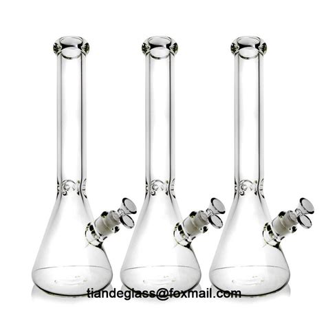 9mm Thick Beaker Bong Glass Water Bongs Beaker Bong Customized Brand