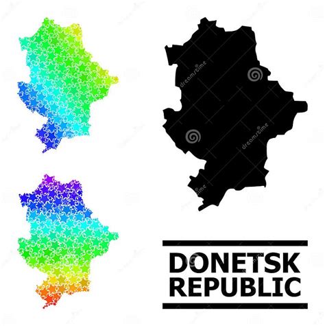 Mapa De Mosaico Estelado De Gradiente De Color Espectral Del Collage De