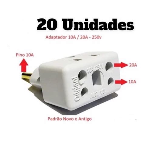 Kit 20 Adaptador Plug Tomada Bob Esponja Universal Shopee Brasil