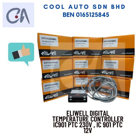 🔥ready Stock 🔥eliwell Digital Temperature Controller Ic901 Ptc 230v