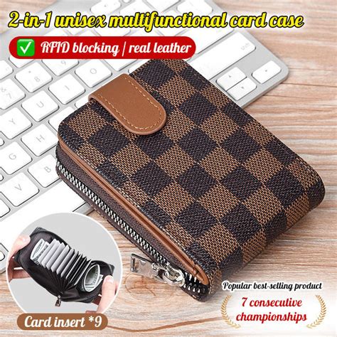 Scuc กล่องเก็บบัตรหนังป้องกันการโจรกรรมสำหรับผู้ชายและผู้หญิง Lazada