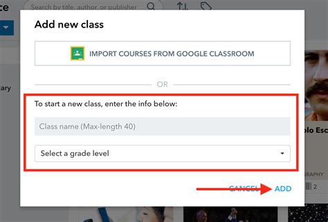Create A Class In Actively Learn Actively Learn
