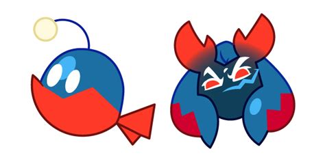 Cookie Run Lobster Cookie And Eerie Anglerfish Curseur Custom Cursor