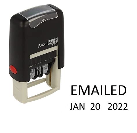 Small Emailed Date Stamp Excelmark