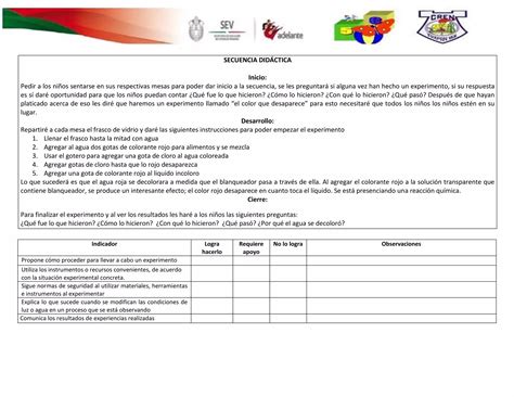 Planeacion El Color Que Desaparece PPT