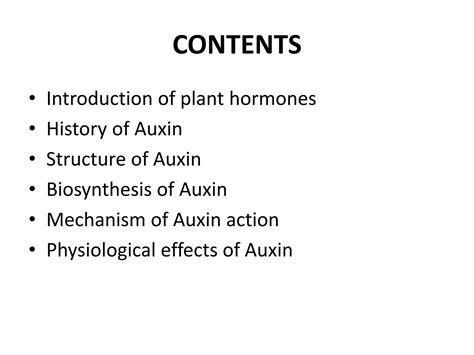Plant Hormone Auxin Ppt