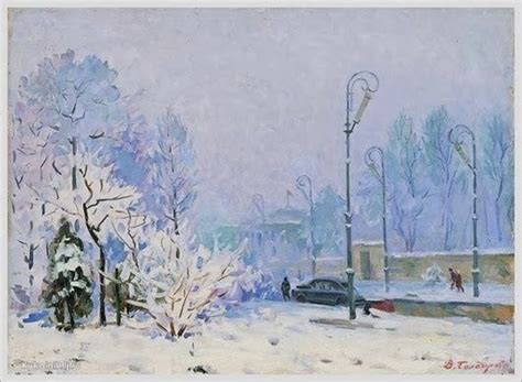 Зима на картинах советских художников