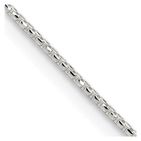 Sterling Silver 15mm Diamond Cut Round Box Chain Unclaimed Diamonds
