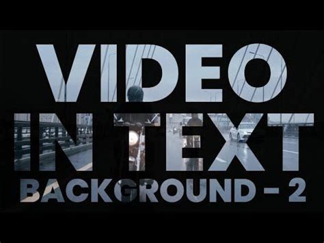 Video In Text Background Using Html CSS Only No Javascript Html Css Text Background Css