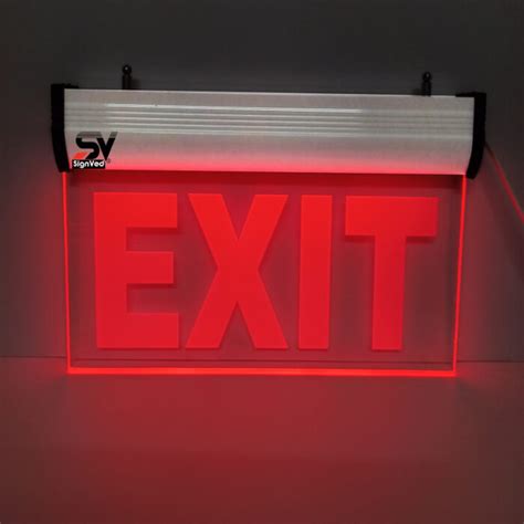 Buy LED Fire Exit Up Side Arrow Online In India Wholesale Manufacturer Sign Signage Light