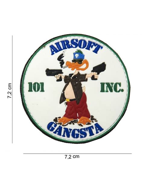 Patch 3d Pvc Airsoft Gangsta