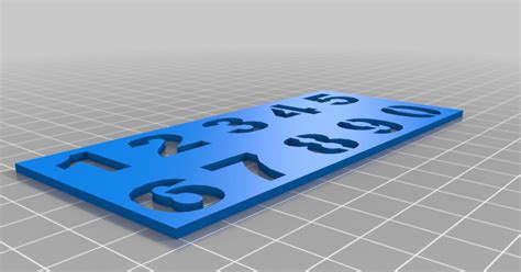 Number Stencil By Silas Clough Download Free Stl Model