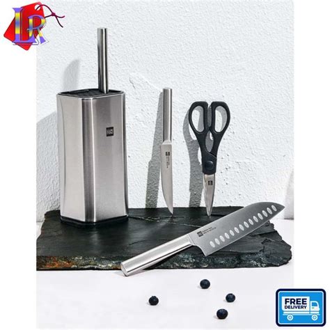Jual Set Pisau Dapur Stainless Steel Seamless Welding Handle H095 Di
