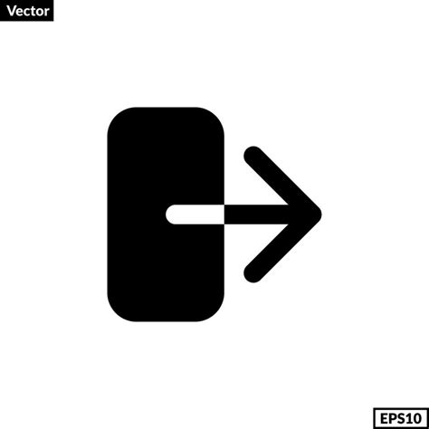 Logout Icon Vector For Any Purposes 22133666 Vector Art At Vecteezy
