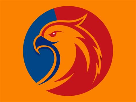 Blue And Red Eagle Logo Eagle Wings Design Logo Templates From