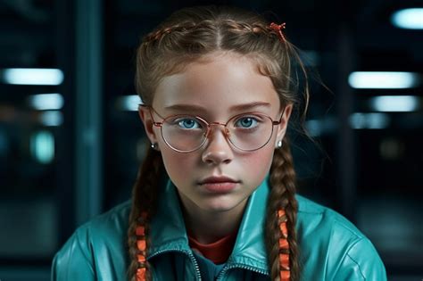 Premium Ai Image Illustration Of Fashion Young Girl With Braid And