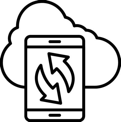 Data Synchronization Line Icon 53764481 Vector Art At Vecteezy