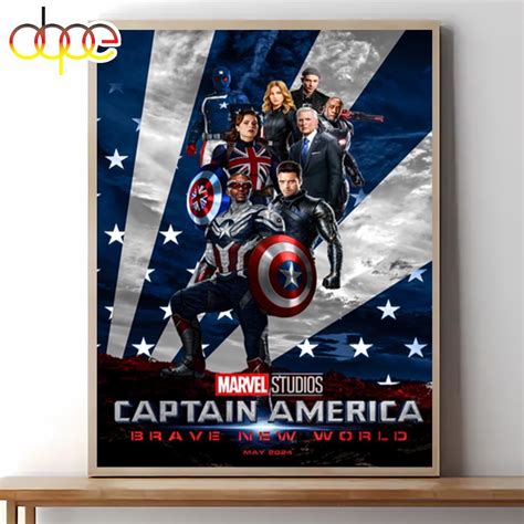 Captain America Brave New World 2024 Movie Poster For Fans