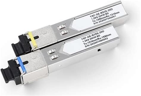 Hanutech 1 25g Ddm Sfp Module Optical Bidi Transceiver 1310 1550nm Tx