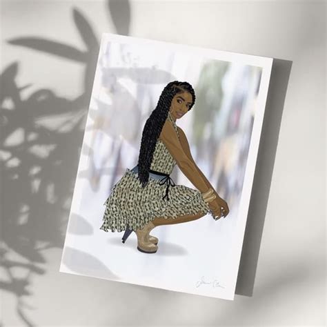 Marley Twists Black Girl Greetings Card The Black Card Company