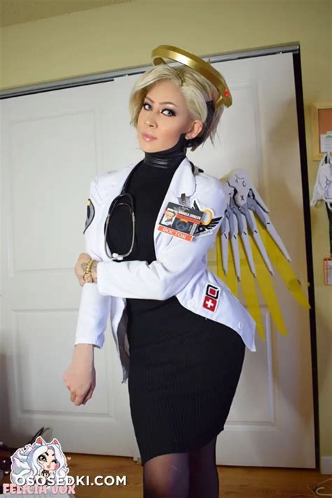 Model Felicia Vox Feliciavox In Cosplay Mercy From Overwatch 47