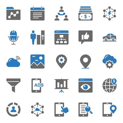 Two Color Icons For Seo And Web 19775866 Vector Art At Vecteezy