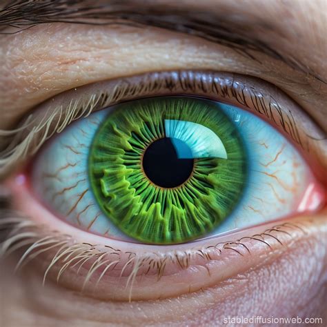 Green Human Iris Macro Photo Stable Diffusion Online