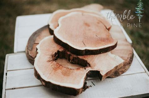 Rustic Yew Wood Centerpiece Slabs And Slices For Weddings