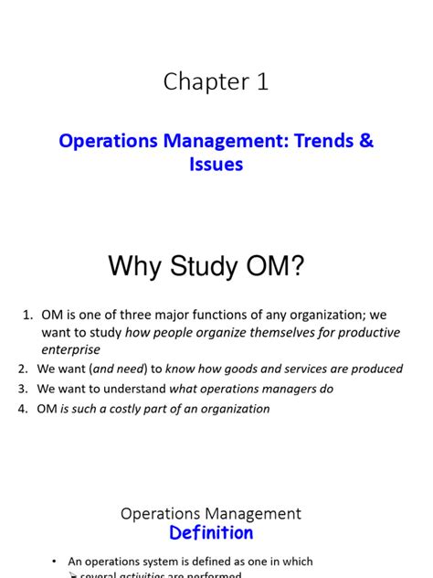 Session 1 And 2 Pdf Operations Management Product Business