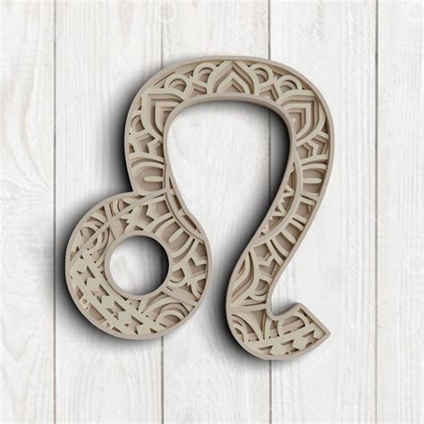 Layered Leo SVG DXF Layers Zodiac Svg D Shadow Box Svg D Multilayer Svg Etsy