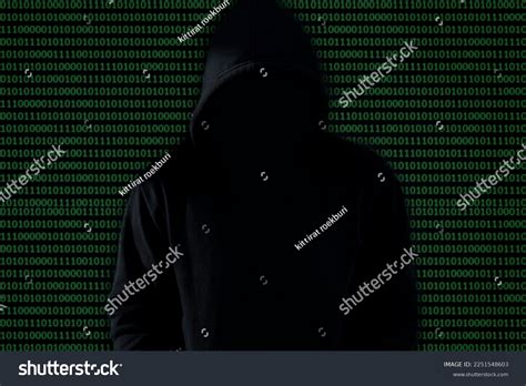 Asian Hacker Black Hood On Black Stock Photo Shutterstock
