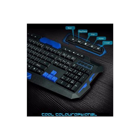 Jual Hk 8100 Keyboard Mouse Wireless 2 4ghz Gaming Keyboard Combo Gaming Shopee Indonesia