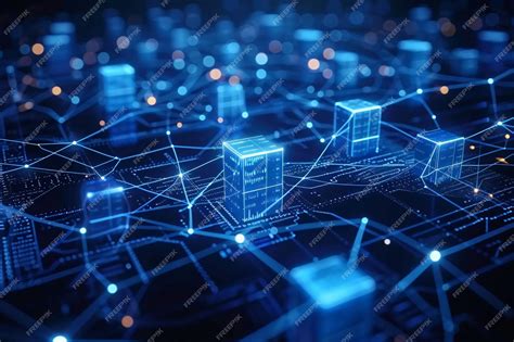 Premium Photo Minimal Networking Technology Background Big Data